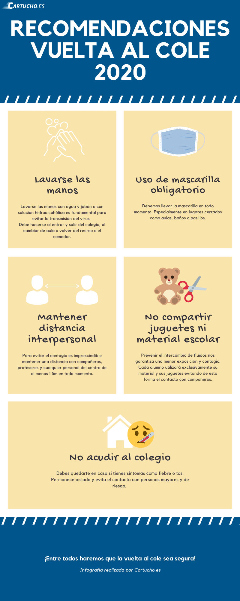 Consejos Para Una Vuelta Al Cole Segura Somos Cartucho Es
