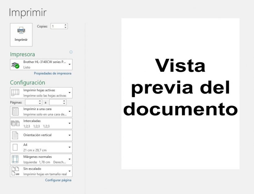 Cómo imprimir en Excel sin cortes - Somos Cartucho.es